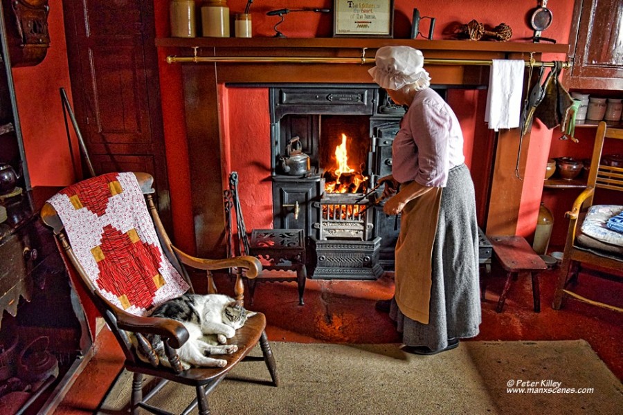 A Traditional Manx Farmhouse Kitchen at Cregneash - Manx Scenes Photography